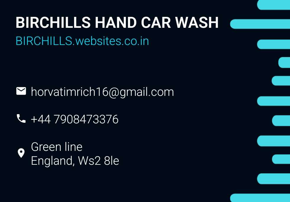 BIRCHILLS HAND CAR WASH in Walsall